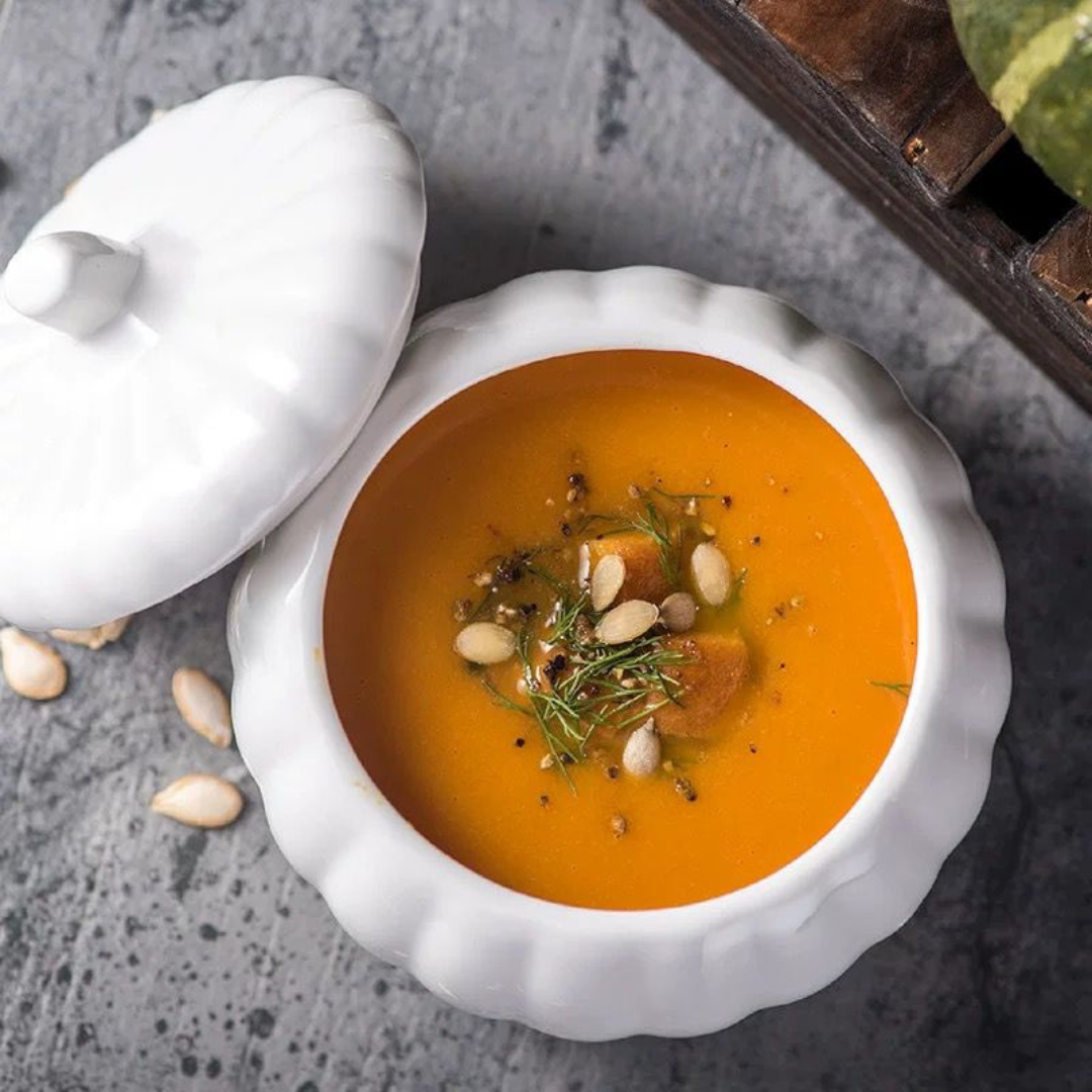 | BlyntConcepts| Pumpkin shape soup bowl set 400 ml