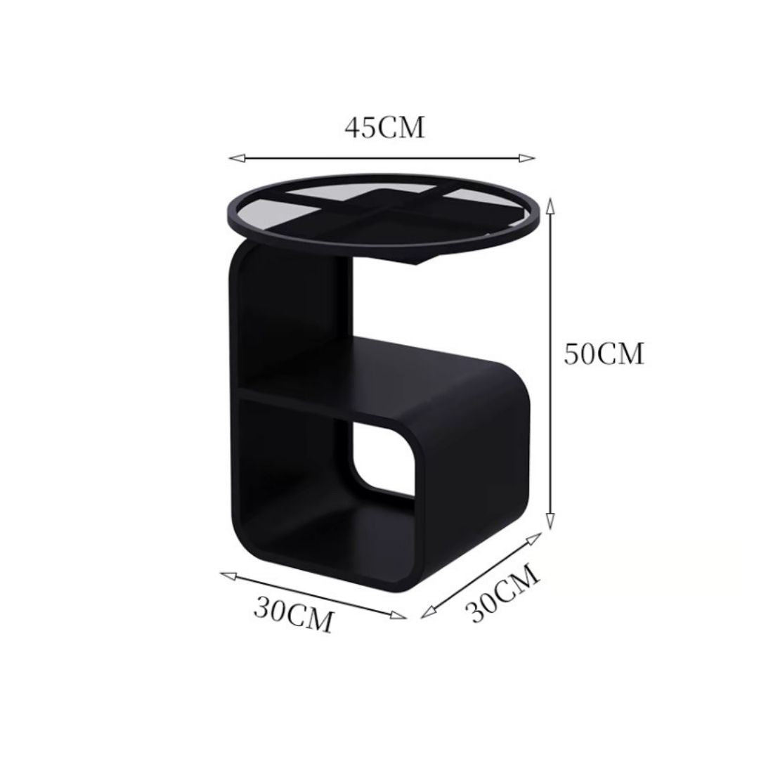 | BlyntConcepts| Glass Sofa Side Table
